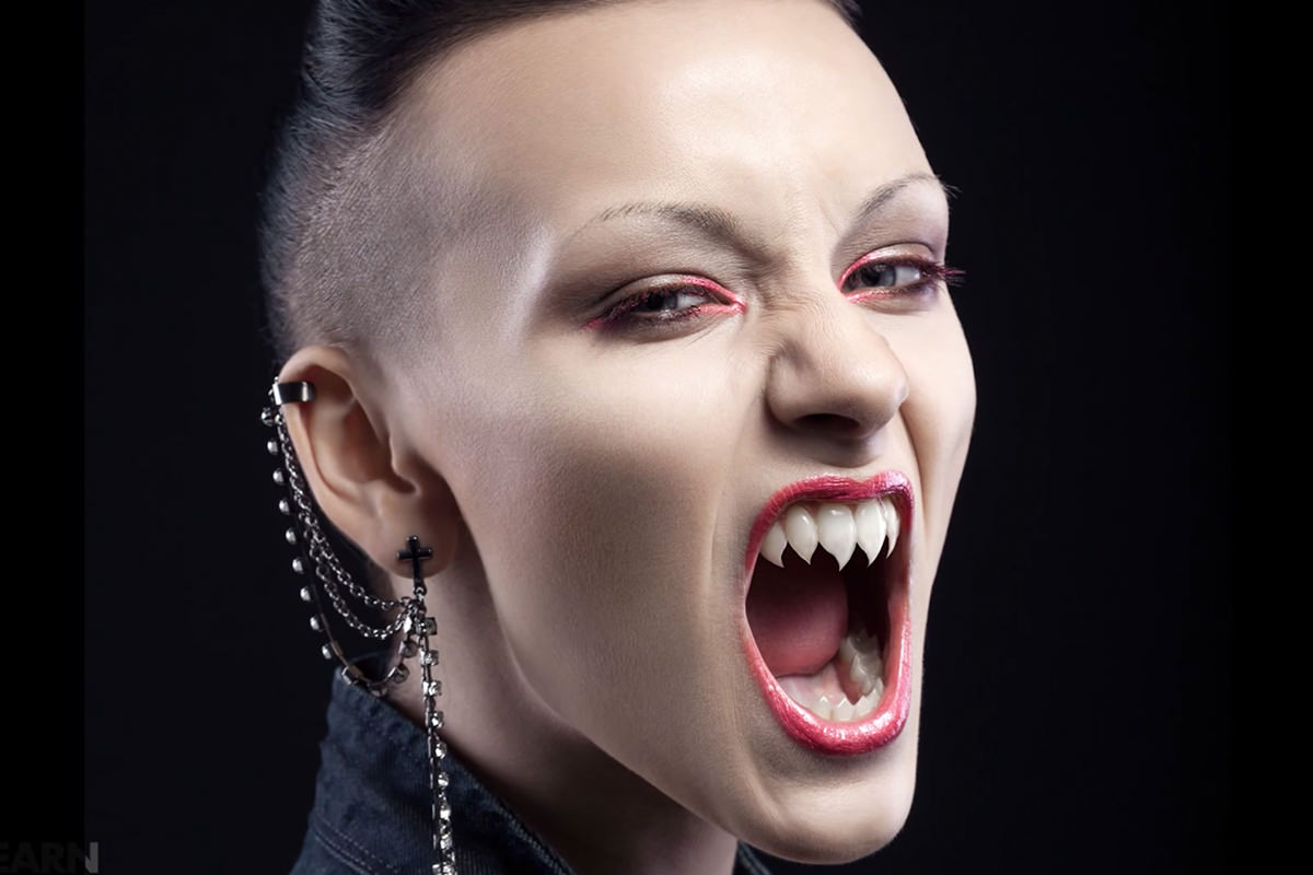 Turn Teeth into Sharp Fangs in Photoshop - PHLEARN