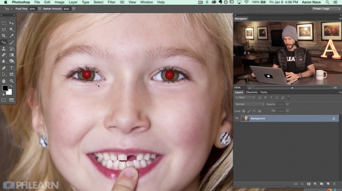 How to Remove Red-Eye in Photoshop in less than 5 minutes