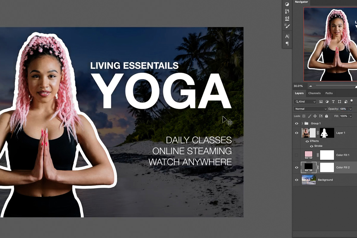 How to Cut a Person Out for a YouTube Thumbnail in Photoshop - PHLEARN