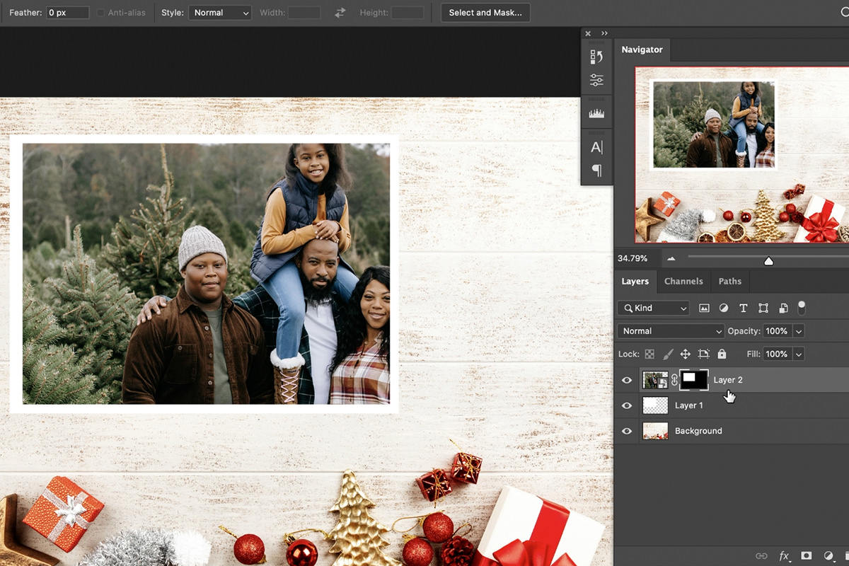 How to Create a Holiday Card in Photoshop - PHLEARN
