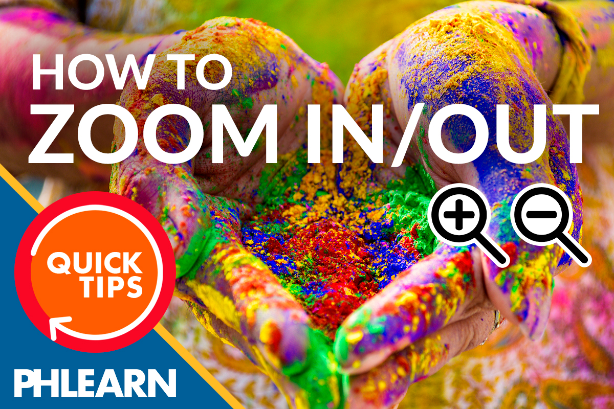 How to Zoom In & Zoom Out in Photoshop - PHLEARN