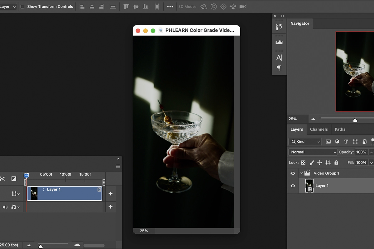 Color Grade Video in Photoshop - PHLEARN
