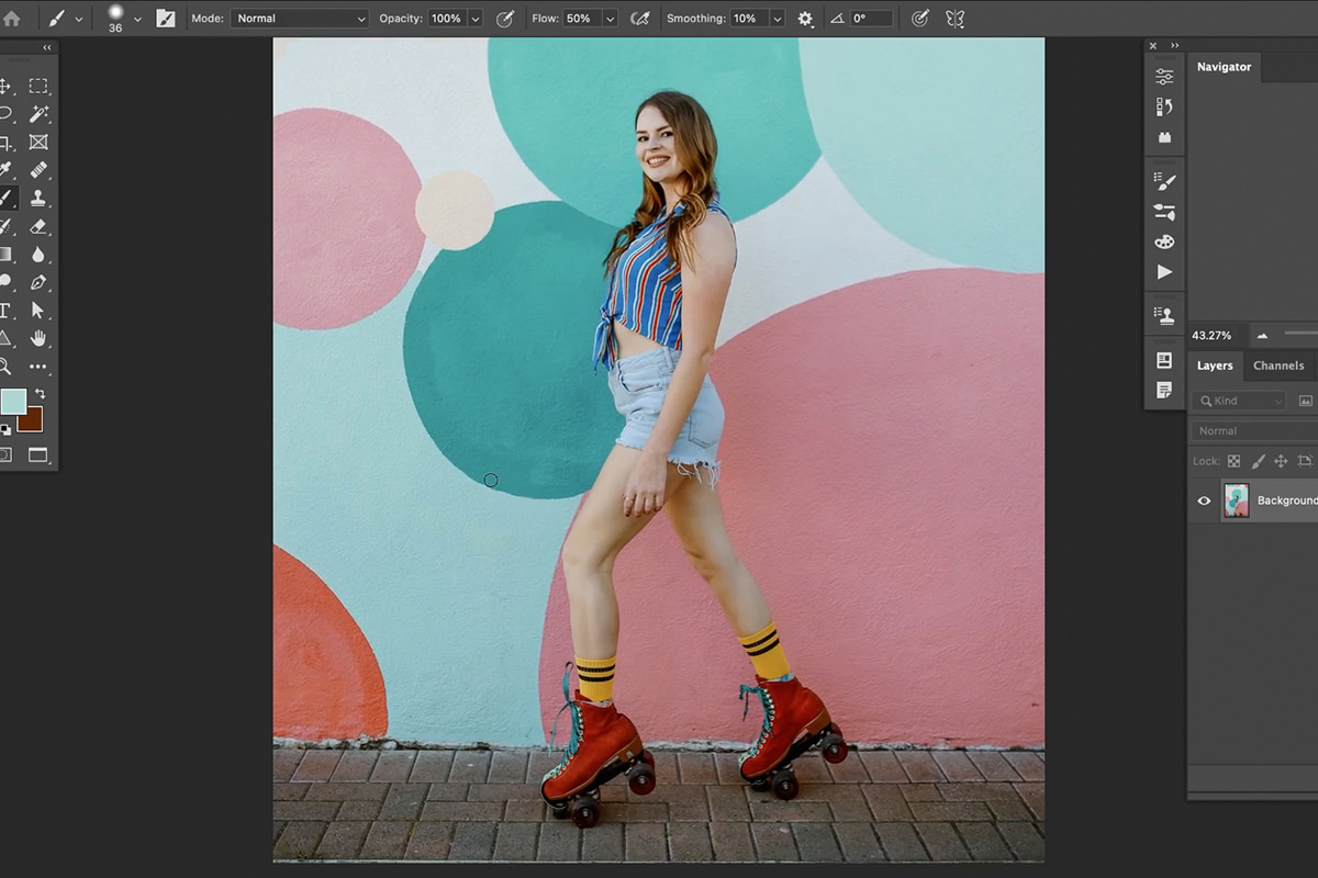 How to Match Clothes to Any Color Background in Photoshop - PHLEARN