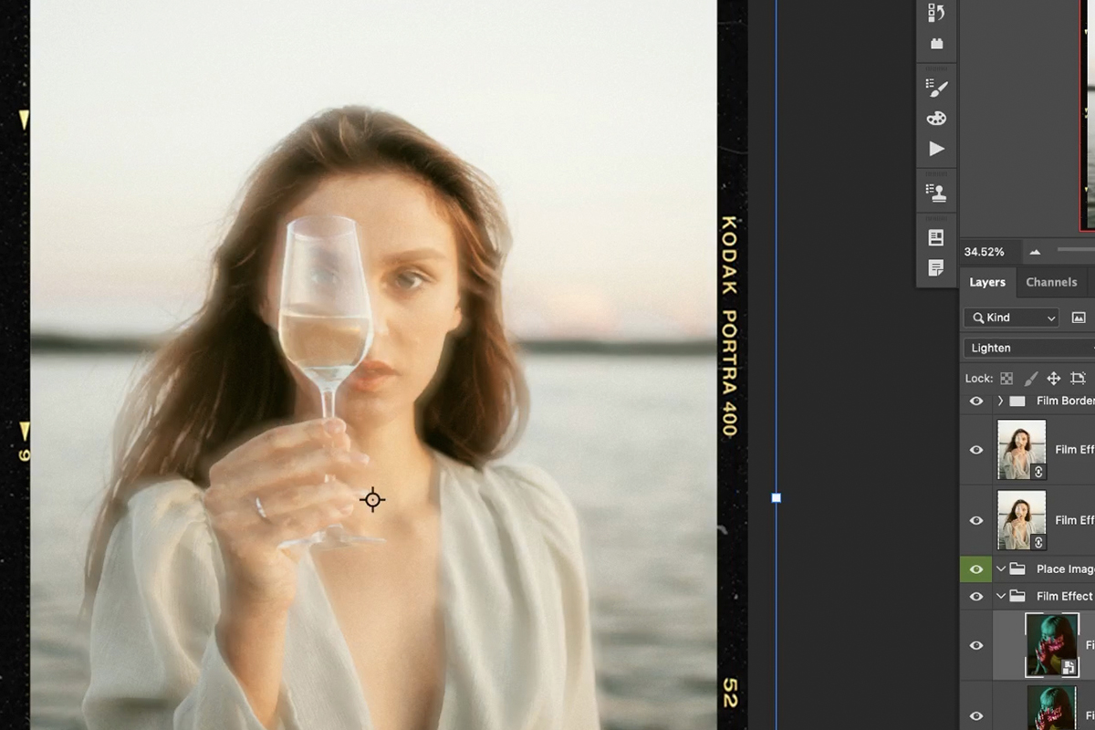 Create a Vintage Film Effect in Photoshop (PSD Template Included) - PHLEARN