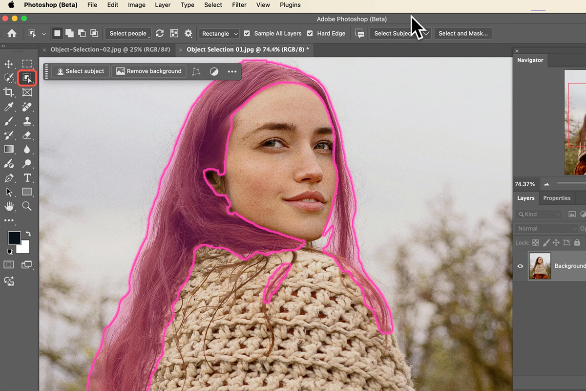 Photoshop Beta 2025: Exploring The New Object Selection Tool - PHLEARN