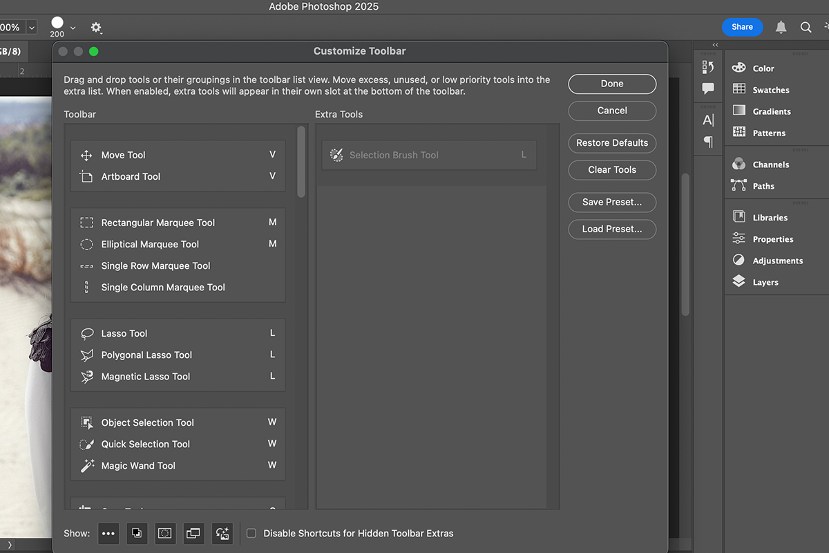 How to Customize the Toolbar in Photoshop - PHLEARN