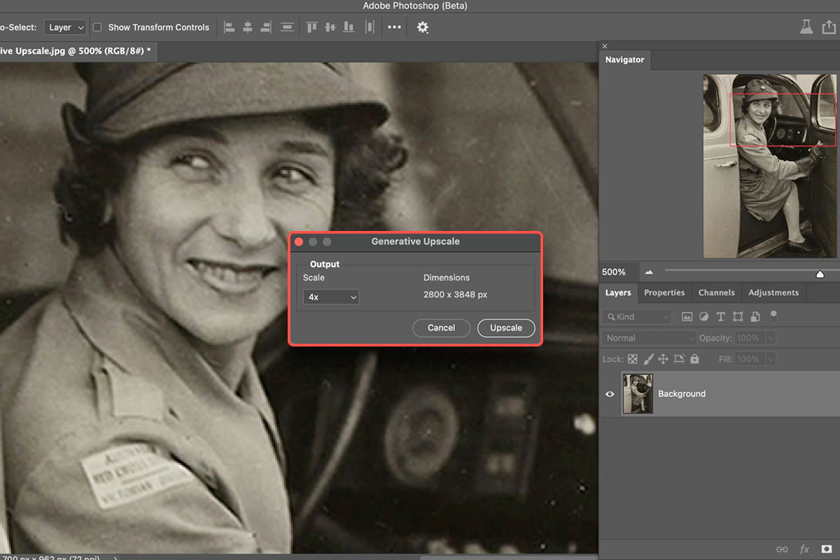 Photoshop Beta: Discover the New Generative Upscale Tool - PHLEARN