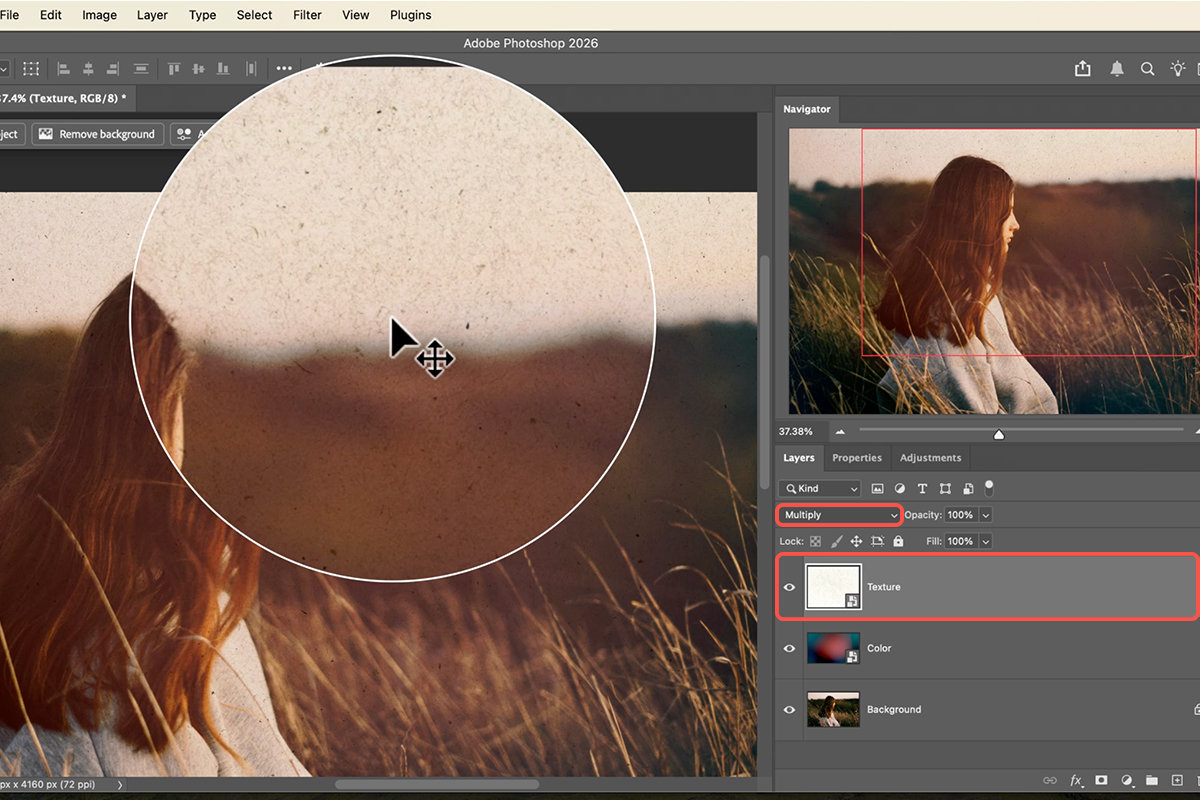 How to Add Textures to Any Photo in Photoshop - PHLEARN